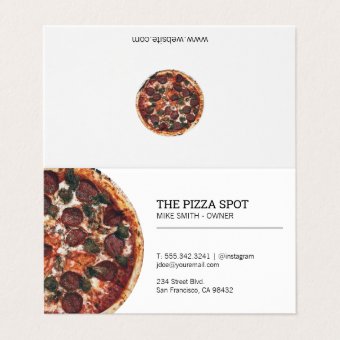 Pizza Shop Business Card | Zazzle
