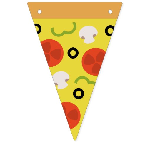 Pizza Slice Bunting Flags | Zazzle