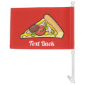 Pizza slice car flag | Zazzle