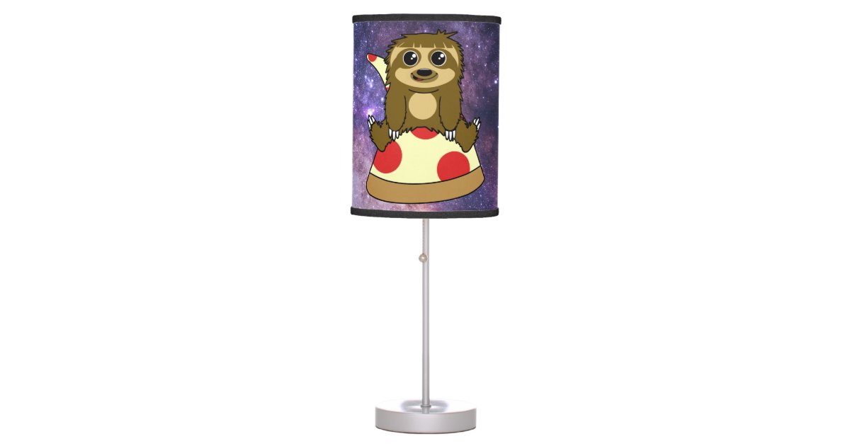 Pizza Sloth Table Lamp | Zazzle