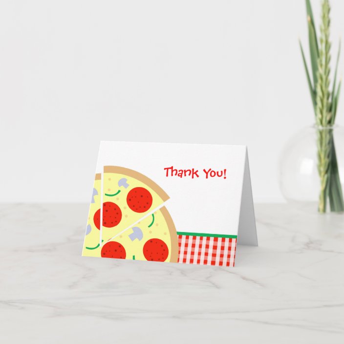 Pizza Thank You Note Cards | Zazzle.com
