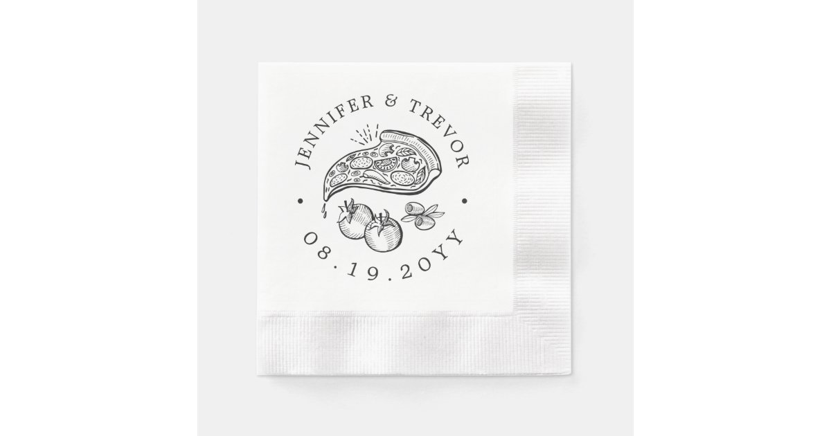Pizza Themed Gourmet | Napkins | Zazzle
