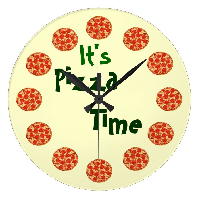 Pizza Time Clock | Zazzle.com