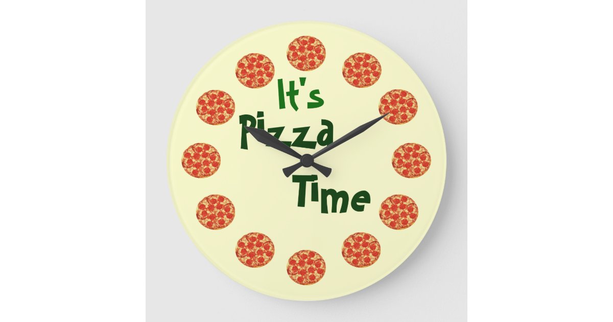 Pizza Time Clock | Zazzle
