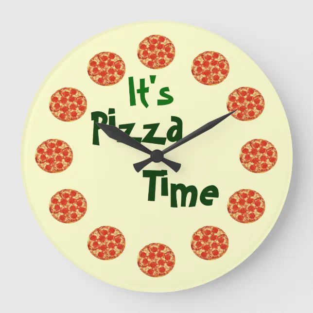 Pizza Time Clock | Zazzle