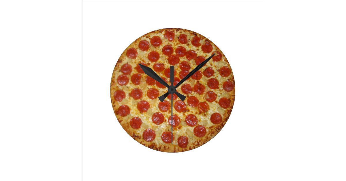 Pizza Time Pizza Clock | Zazzle.com