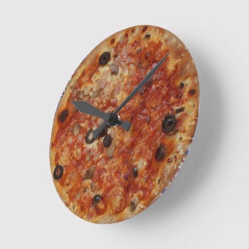 Pizza Wall Clock | Zazzle