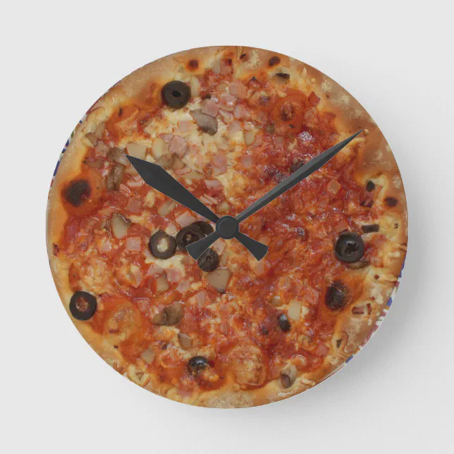 Pizza Wall Clock | Zazzle