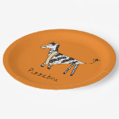 Pizzebra Pizza Zebra Paper Plates | Zazzle