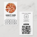 Pizzeria QR Code Simple Loyalty Card | Zazzle