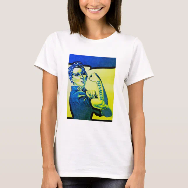 PKD WARRIOR WOMAN - Awareness Retro Tattoo Fun T-Shirt | Zazzle