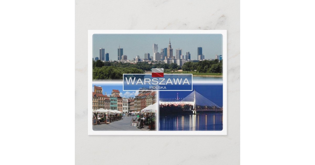 PL Poland - Warszawa Warsaw - Postcard | Zazzle