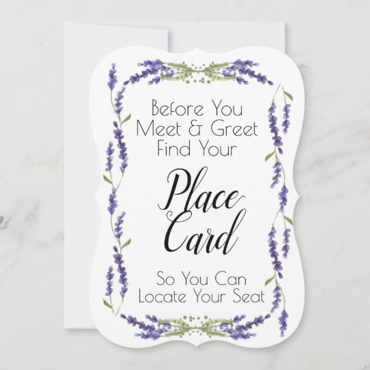 Place Card Sign | Zazzle.com
