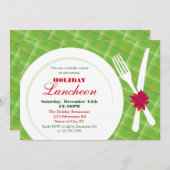 Place Setting Holiday Dinner Invitation | Zazzle