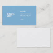 Placid Blue Format With Columns Condensed Fonts Business Card | Zazzle