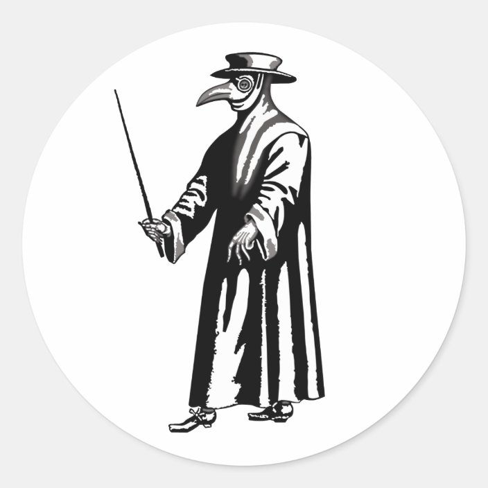 Plague Doctor Sticker | Zazzle.com