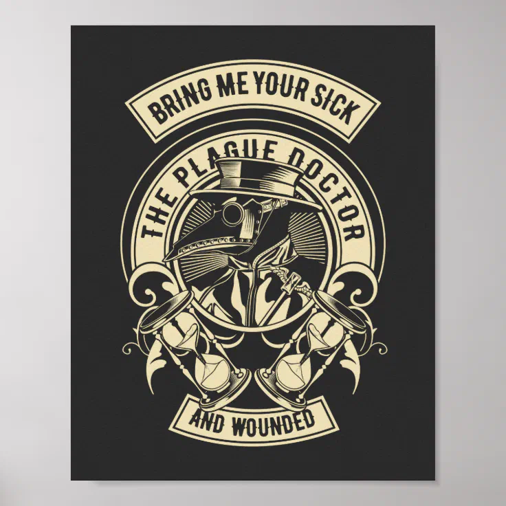Plague Doctor Vintage Poster | Zazzle