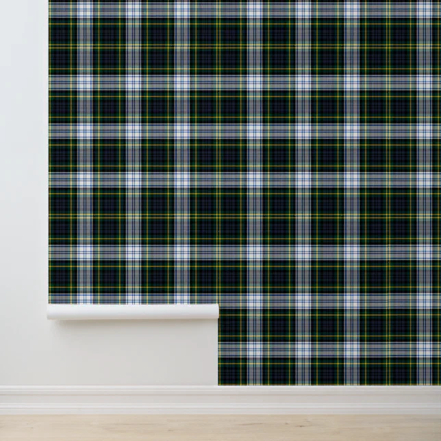 Plaid Clan Gordon Tartan Elegant Family Home Wallpaper | Zazzle