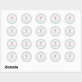 Plaid doily lace Homemade cupcakes and treats Classic Round Sticker ...