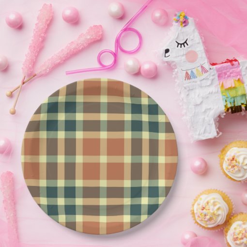 Plaid Paper Plates | Zazzle