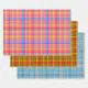 Plaid patterns wrapping paper sheets | Zazzle