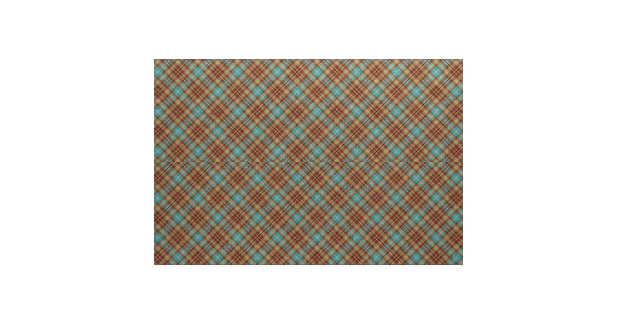 Plaid seamless pattern fabric | Zazzle