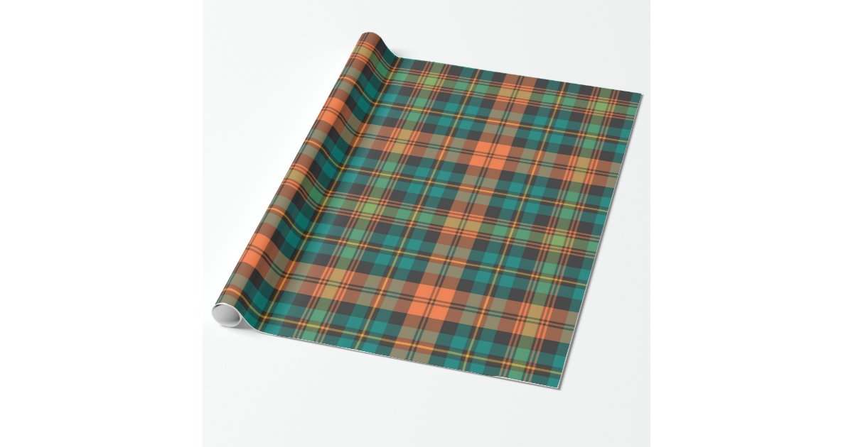 Plaid tartan pattern wrapping paper | Zazzle
