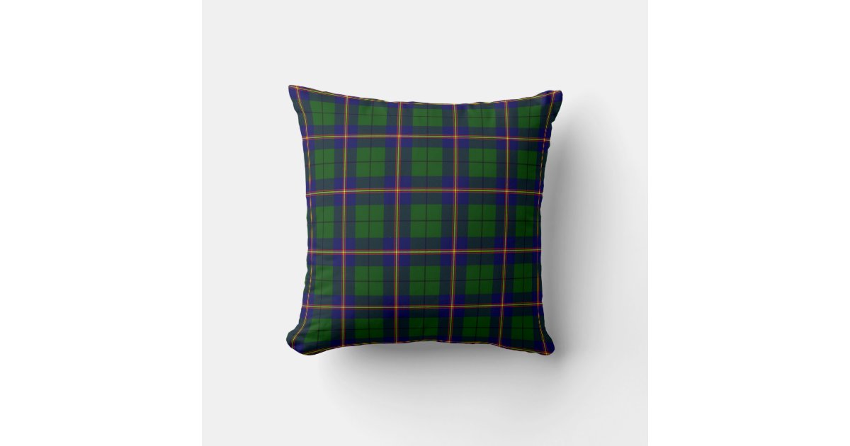 Plaid Throw Pillows Carmichael Modern Tartan | Zazzle