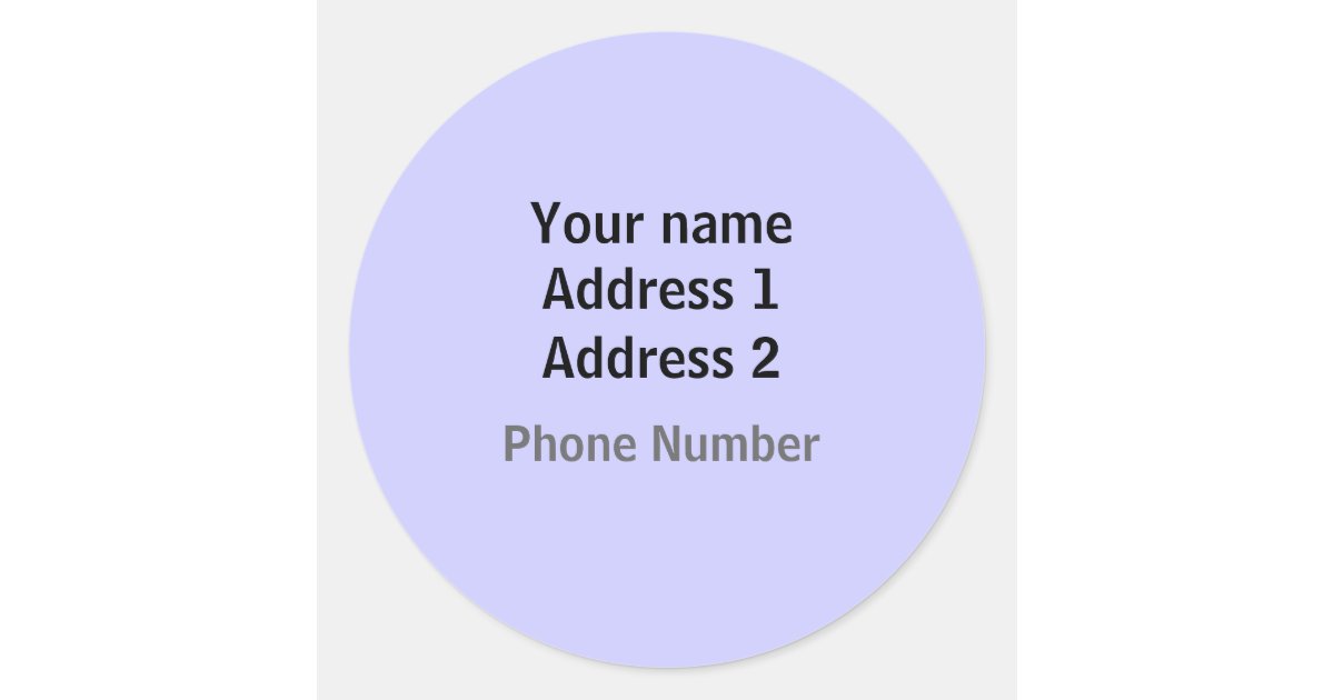 Plain Address Labels | Zazzle