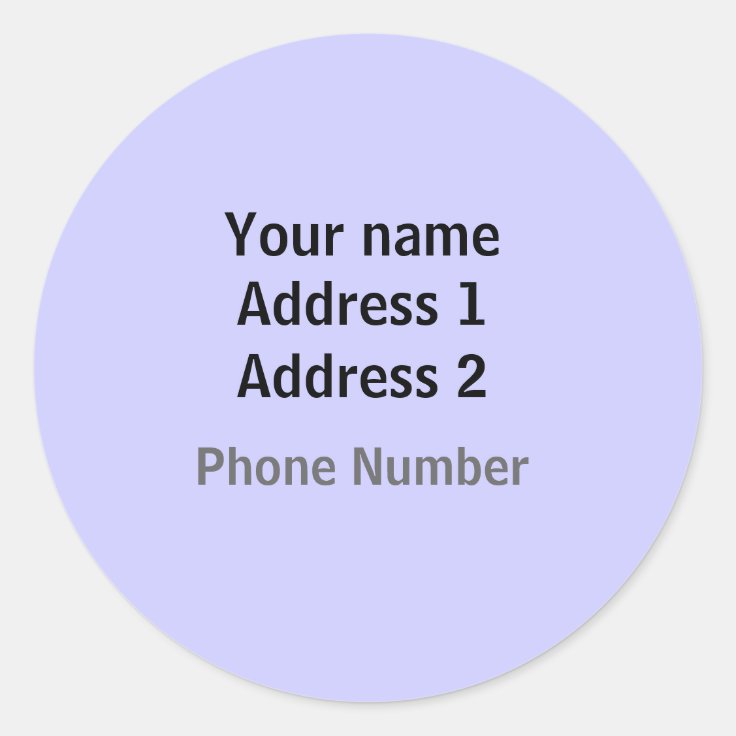 Plain Address Labels | Zazzle