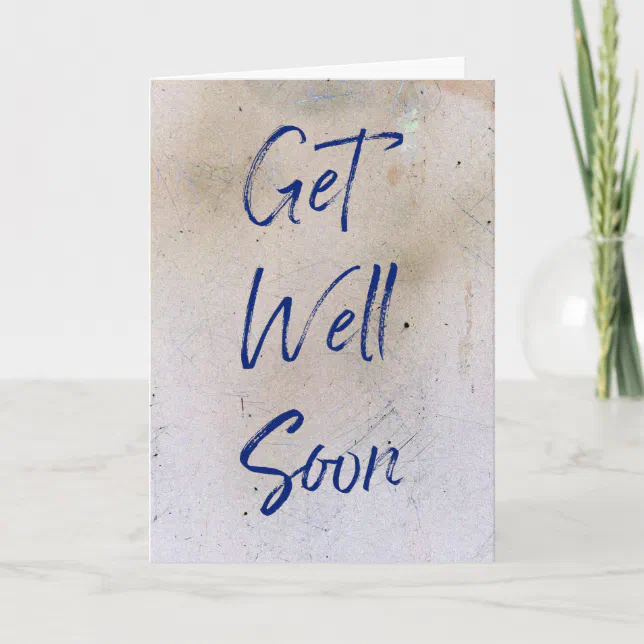 Plain and Simple Get Well Soon Card | Zazzle
