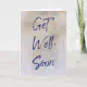 Plain and Simple Get Well Soon Card | Zazzle