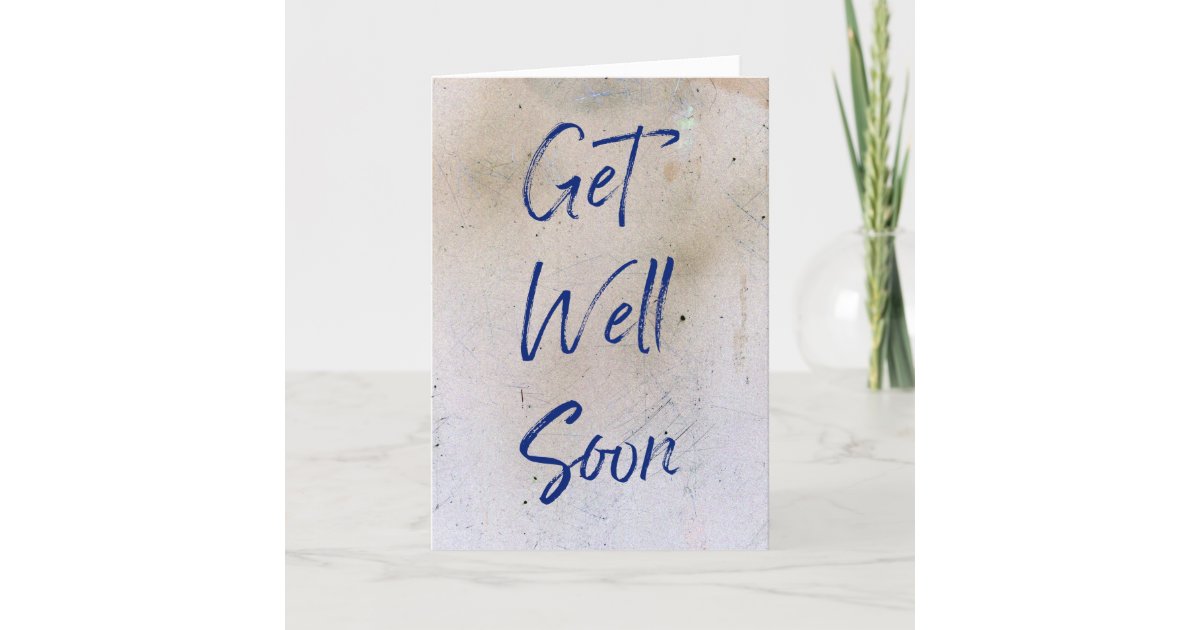 Plain and Simple Get Well Soon Card | Zazzle