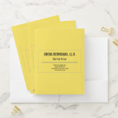 Plain Barrister At Law Pocket Folder | Zazzle