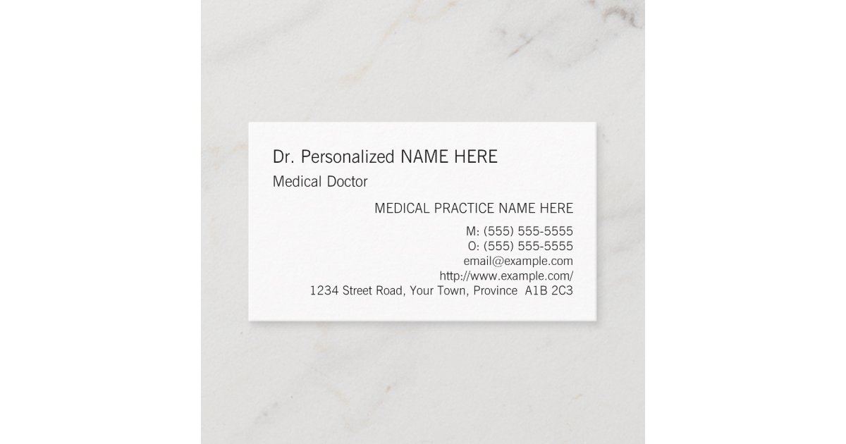 Plain, Basic & Simple Business Card | Zazzle