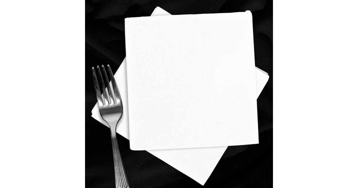 Plain Blank White Cocktail Wedding Napkins | Zazzle