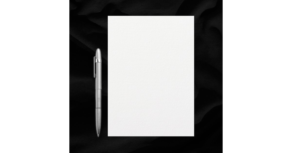 Plain Blank White Laid Paper 100lb Wedding Invitation | Zazzle