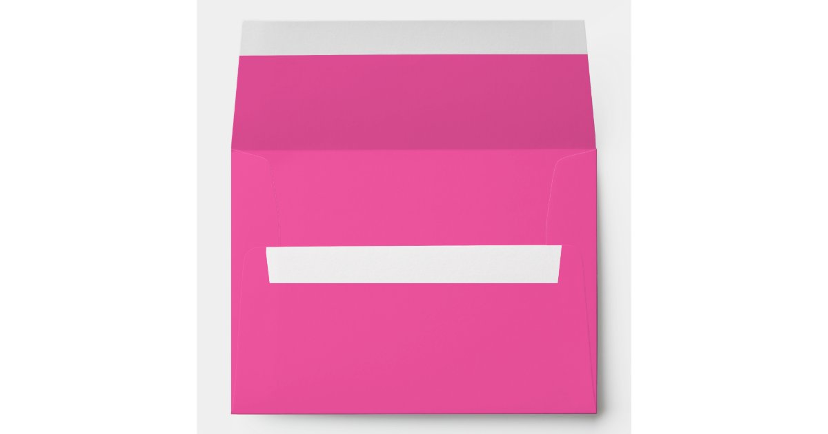 Plain bright hot pink envelope | Zazzle