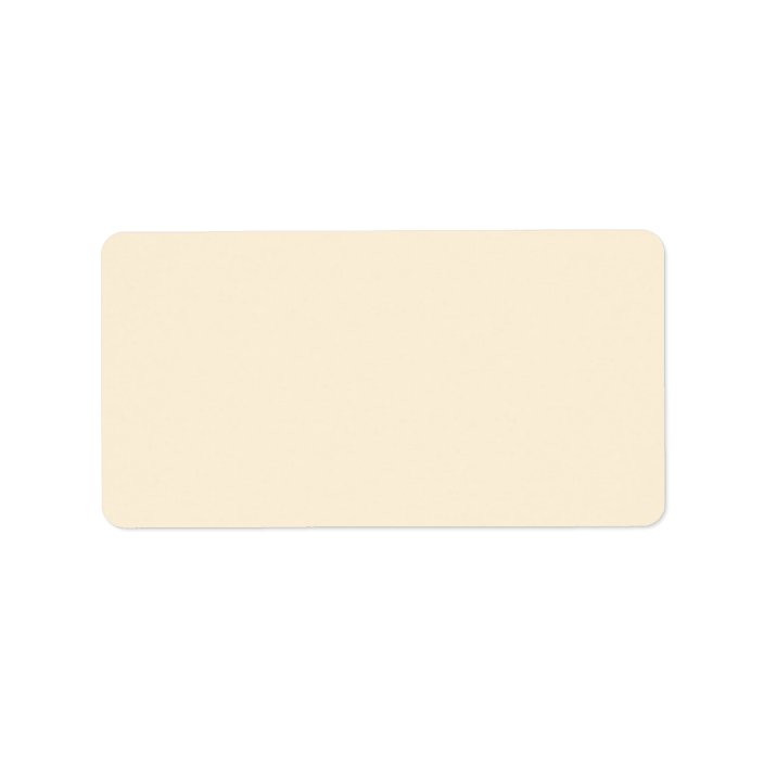 Plain cream or ivory background blank custom label | Zazzle.com