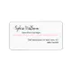Plain Creative Modern Minimalist Red White Label | Zazzle