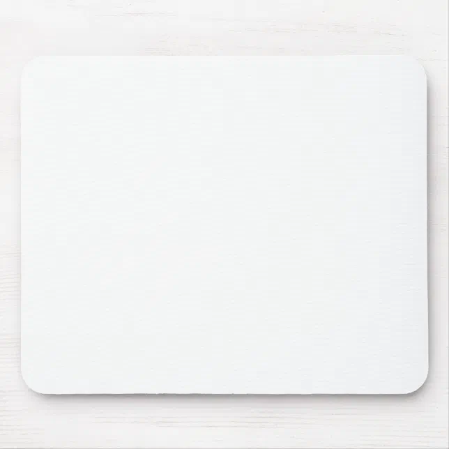 Plain Customizable White Mousepad | Zazzle