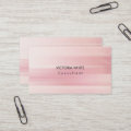 Plain Elegant Modern Pink Minimalist Business Card | Zazzle