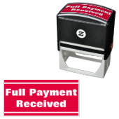 Plain "Full Payment Received" Rubber Stamp | Zazzle