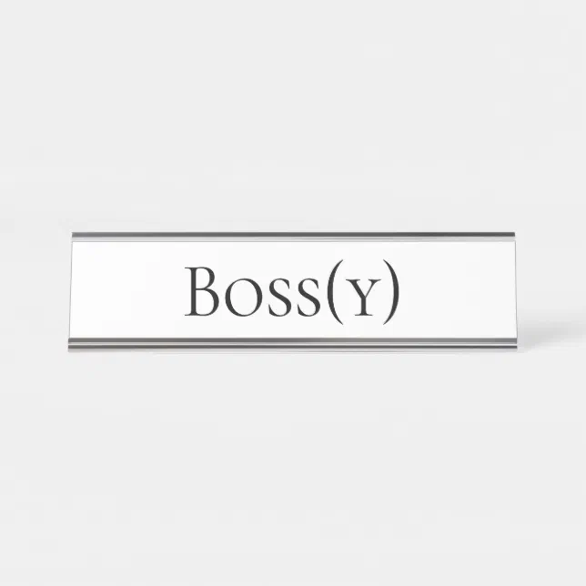 Plain Funny Boss Office Humor Joke Gag Sign | Zazzle