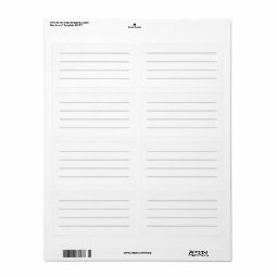 Plain Generic Lined Write-on Multipurpose Label | Zazzle