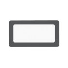 Solid black border blank label | Zazzle.com