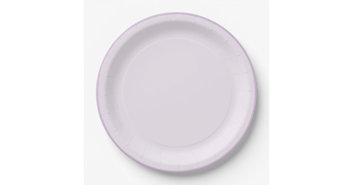 Plain lilac dinner plates | Zazzle