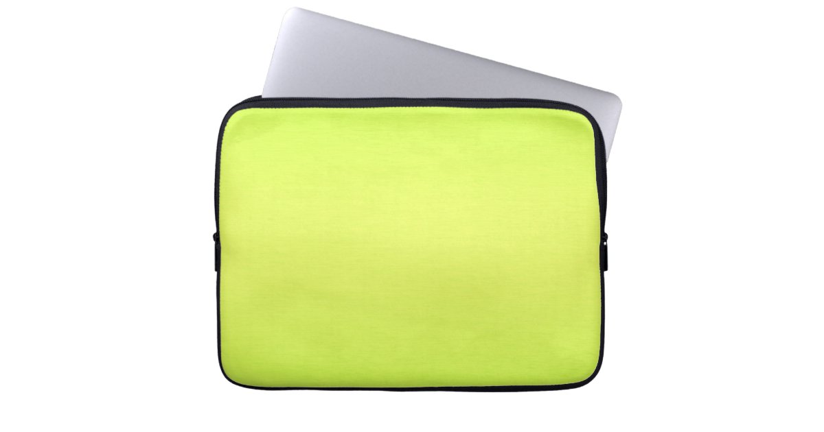 Plain Lime Background Laptop Sleeve | Zazzle