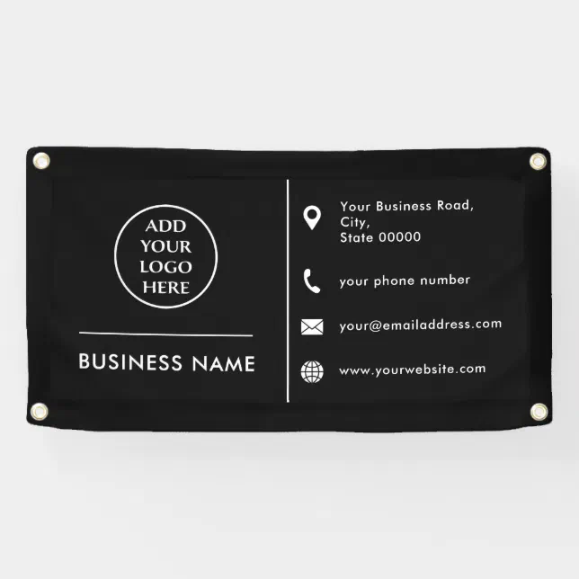 Plain Logo Corporate Professional Business Company Banner | Zazzle