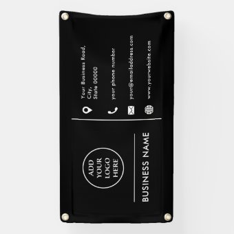 Plain Logo Corporate Professional Business Company Banner | Zazzle